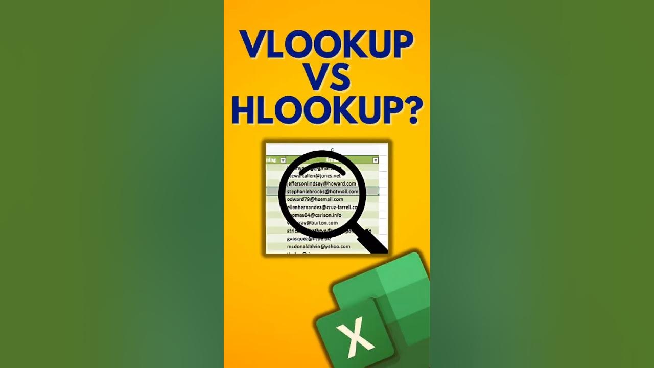 HLOOKUP vs VLOOKUP in Excel: Explained Simply! - YouTube
