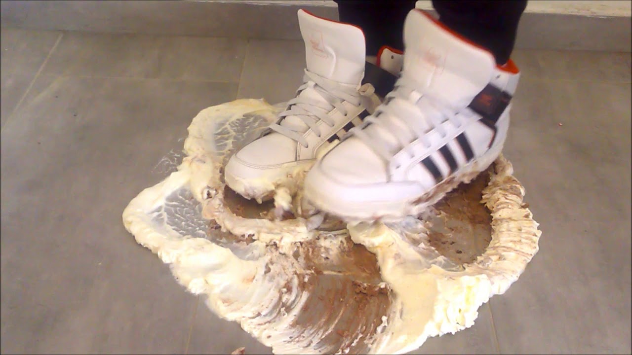 "BIRTHDAY PARTY" Stomping cake with my Adidas - YouTube