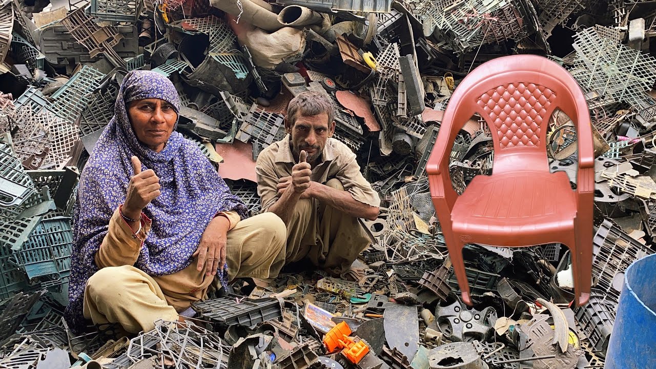 Amazing Process of Old Plastic are Recycled to Making Plastic Chair ...