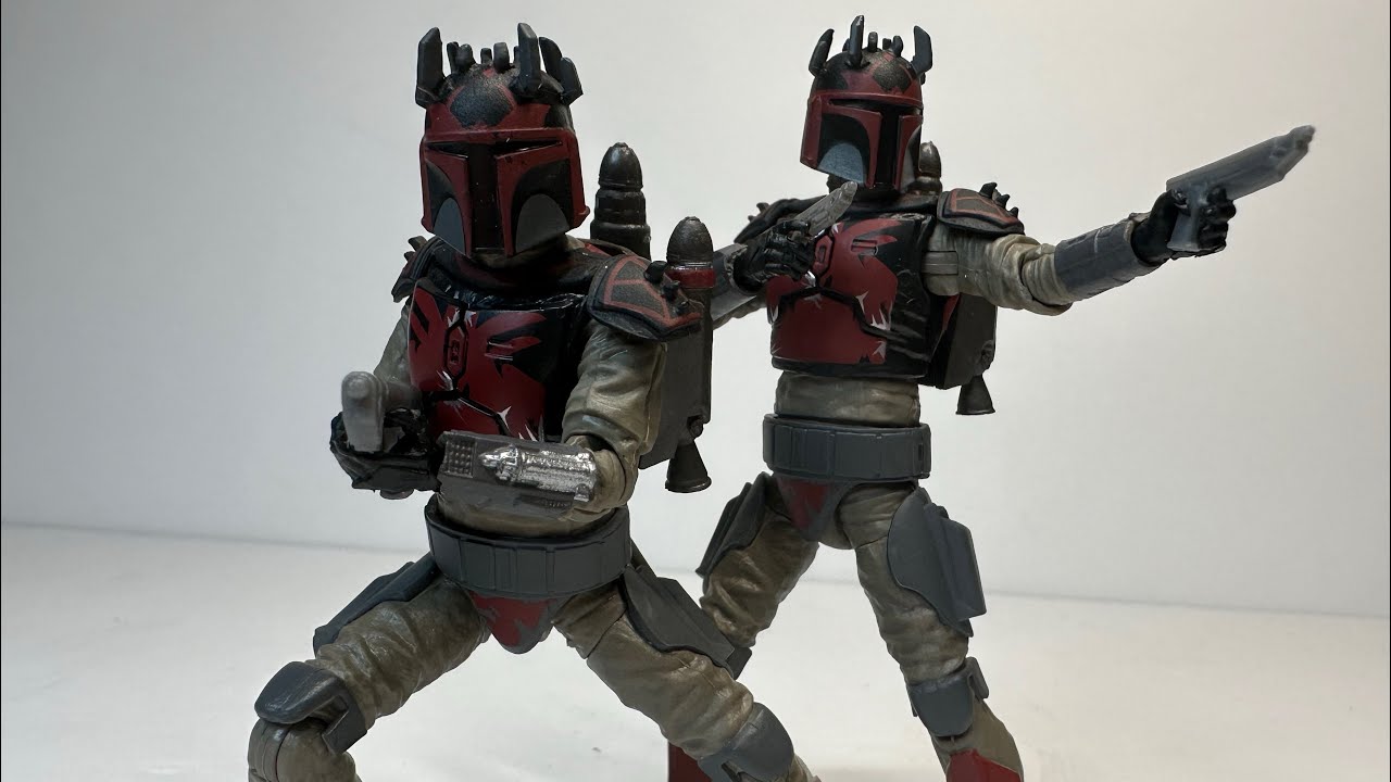 Star Wars TVC Mandalorian Super Commando Captain Clone Wars action ...