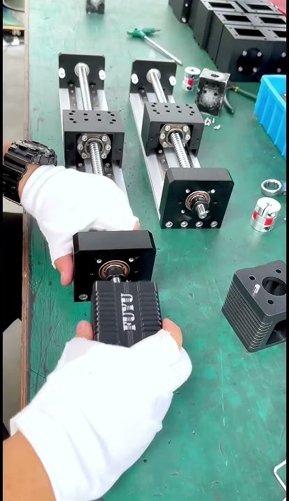 Double Rail Support Flip Load Servo Motor Actuator Ball Screw Linear Motion Guide #motionsystem ...