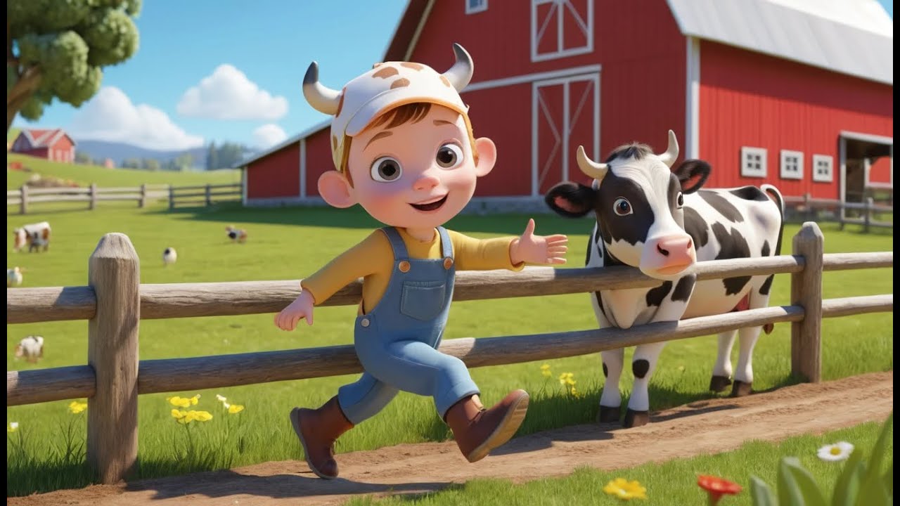 Baby Cow Say Moo Moo Moo | Farm Animal Song for Kids | Fun Toddler ...
