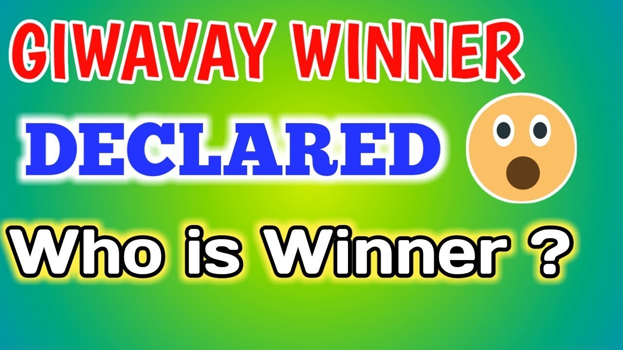 Giveaways winner Declared by smartpatel - YouTube