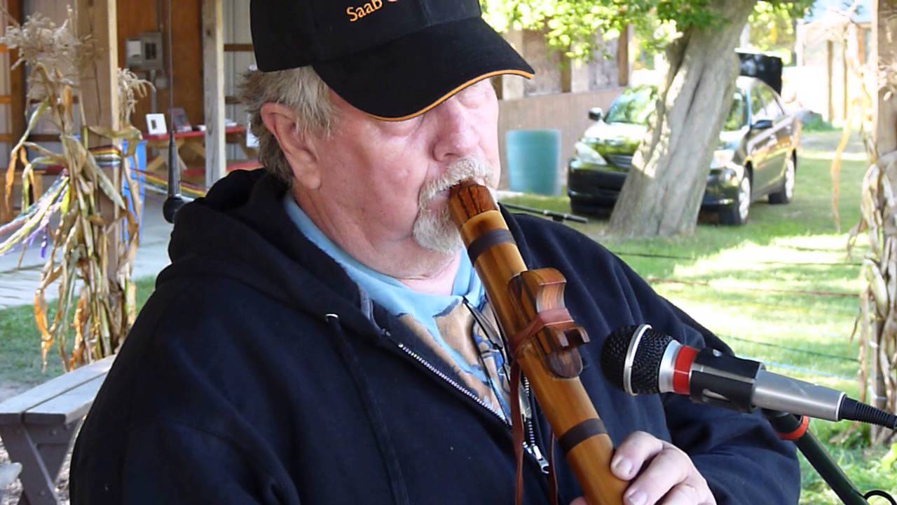 Native American flute playing ~ the 10th Annual Noxen Fall Pow Wow ...