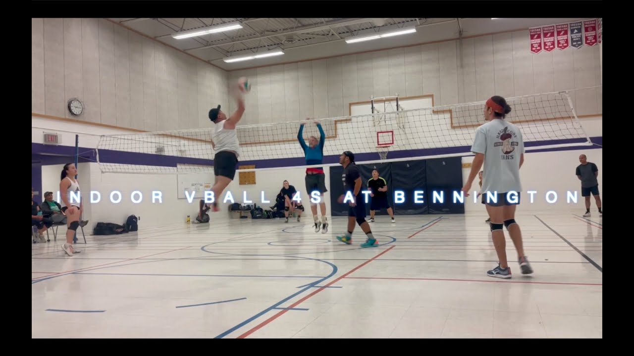 Indoor Vball 4s At Bennington - YouTube