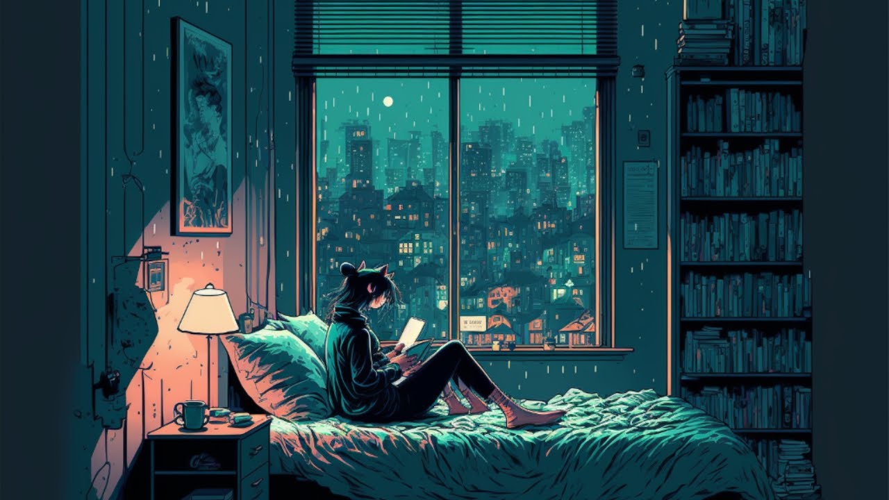 1 Hour Reading On A Rainy Night Chill Lofi Hip Hop Beats Playlist - YouTube