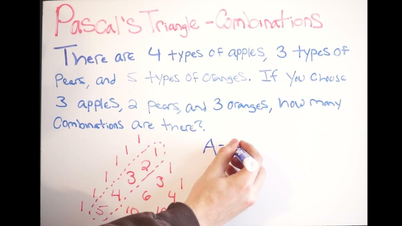 Pascal's Triangle Combination Problems - Example 3 - YouTube