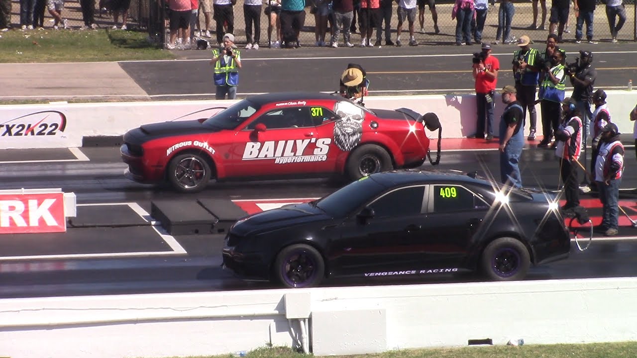 Dodge Demon vs Hellcat, Trackhawk & Cadillac CTS-V Drag Races - YouTube