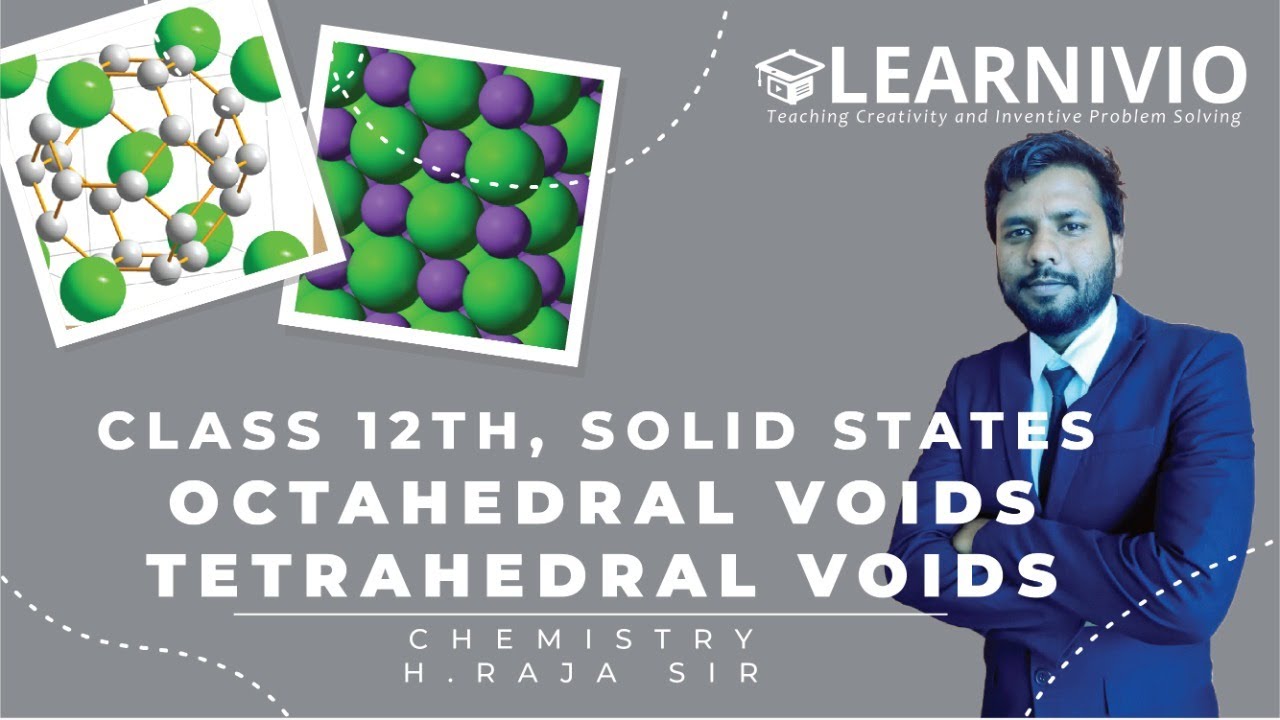 Learnivio | Octahedral voids tetrahedral voids | Solid State | Lect 3 ...