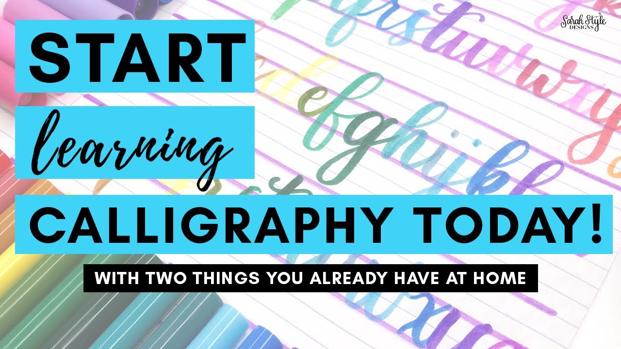 How To Start Learning Calligraphy Today With These Two Items You How To Start Learning Calligraphy Today With These Two Items You