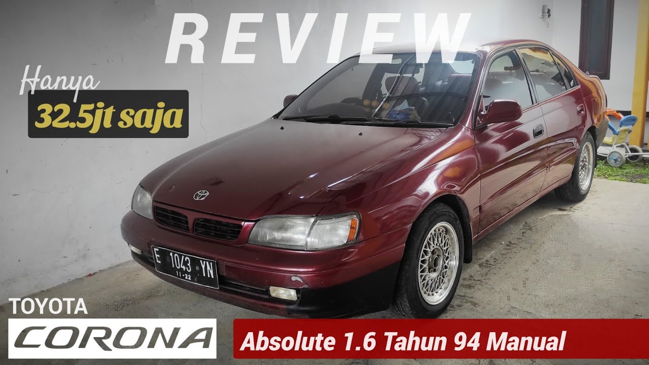 Toyota Corona Absolute 1.6 Tahun 94 | Review Corona Absolute | Sedan ...