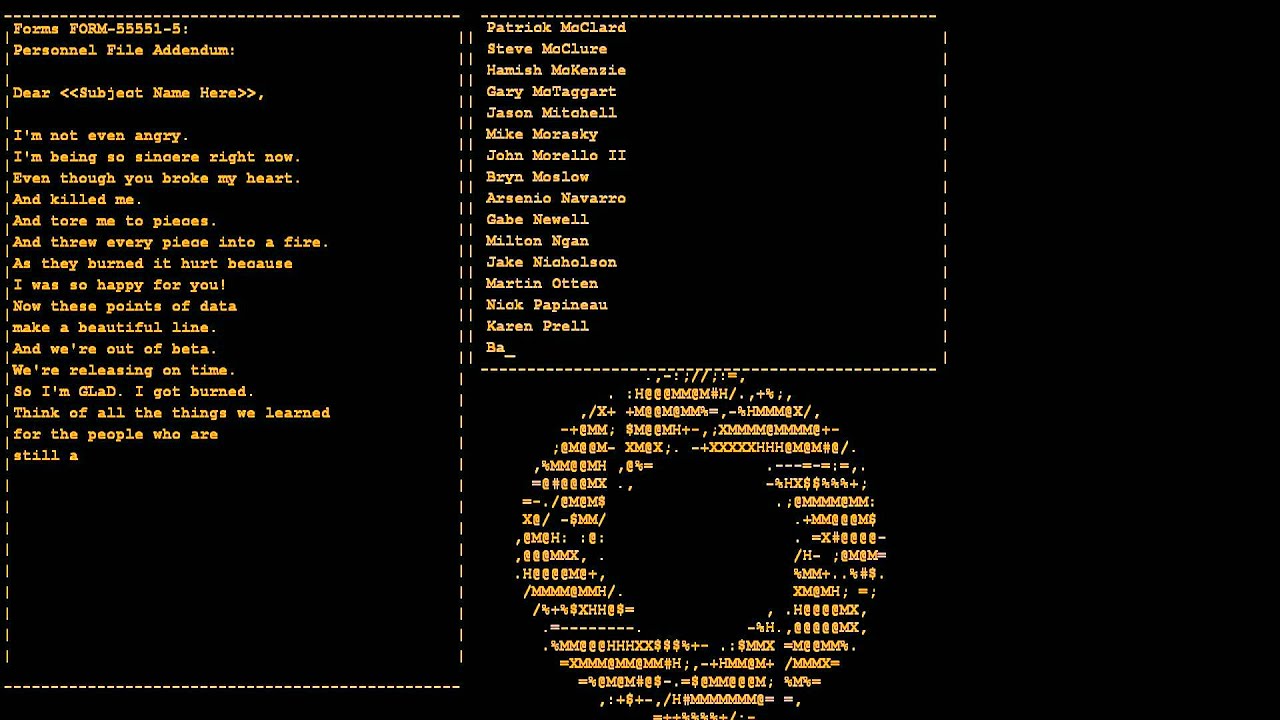 Portal Credits & Song - Still Alive - YouTube