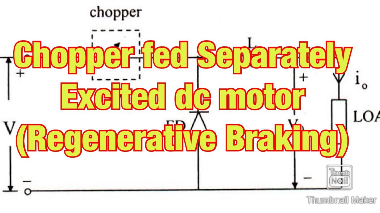 Chopper fed Separately Excited DC Motor(Regenerative Braking) - YouTube