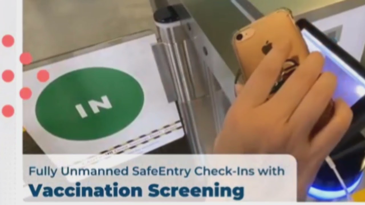 Fully Unmanned Safe Entry Check ins with Vaccination Screening - YouTube