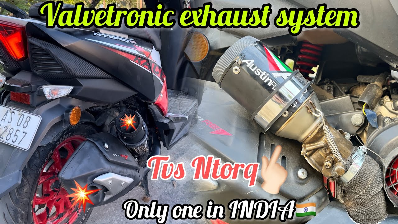 Valvotronic exhaust system full review on Tvs Ntorq125 |First in ...