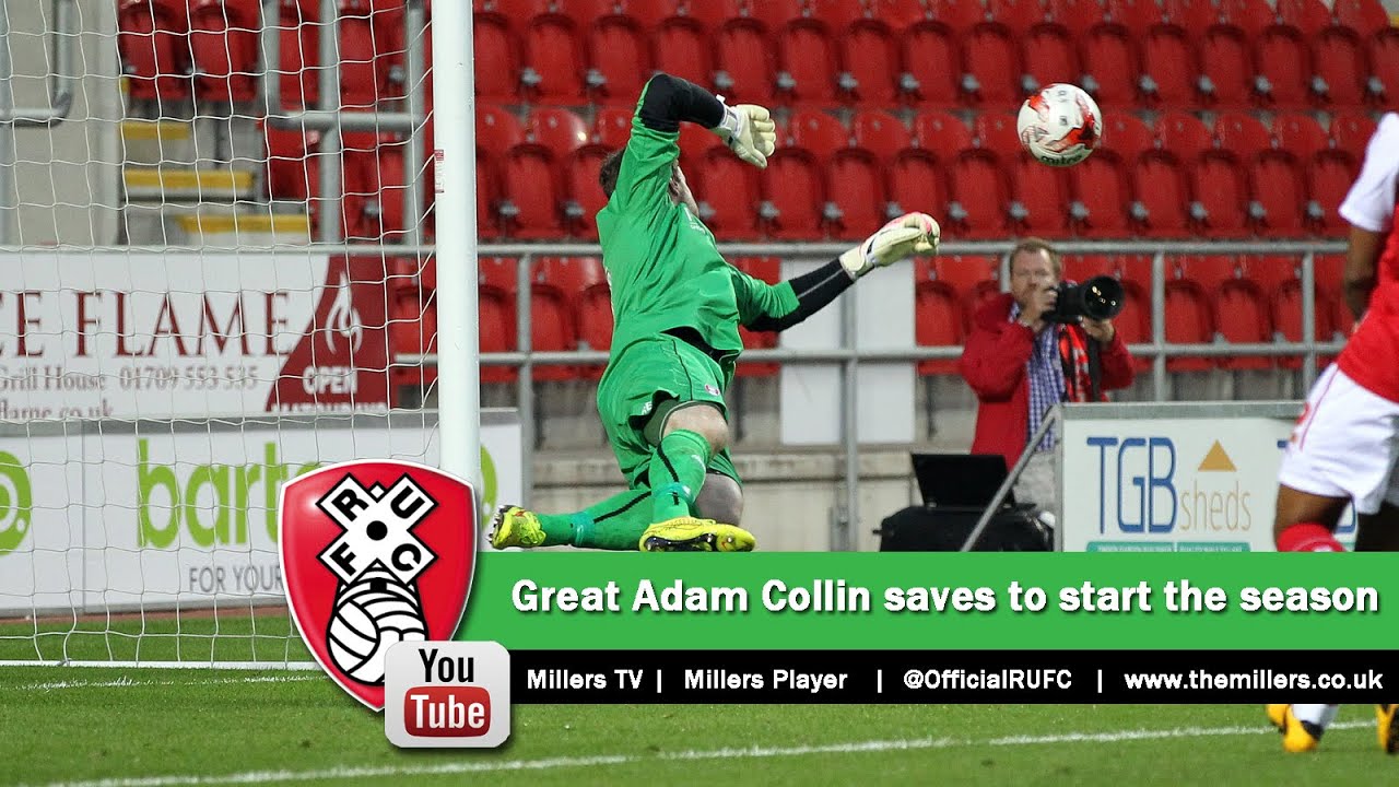 Adam Collin - Great saves against Leicester City & Derby County - YouTube