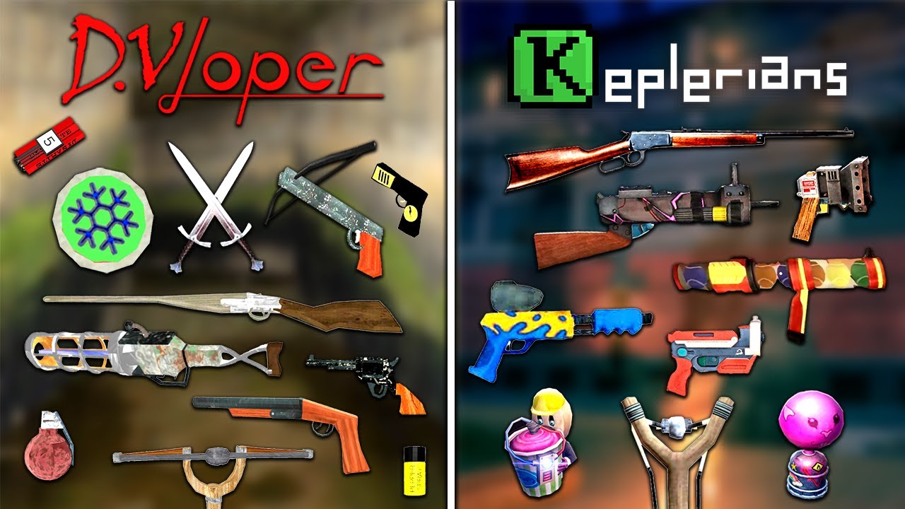 All DVloper Weapons Vs All Keplerians Weapons - YouTube