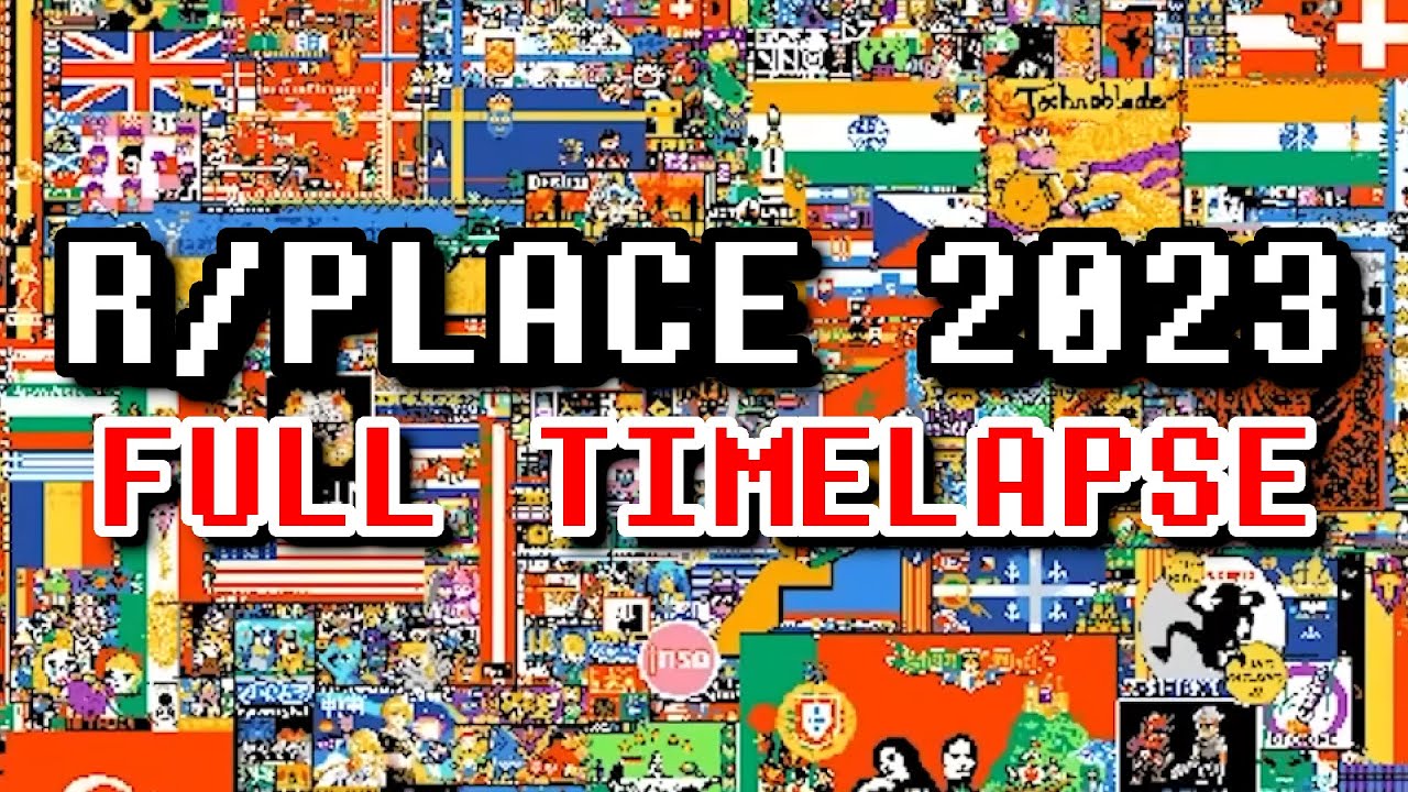 R place 2023 Full Timelapse YouTube R place 2023 Full Timelapse YouTube