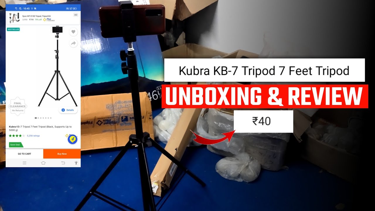 Kubra KB 7 Tripod Unboxing & Review 🔥 - YouTube