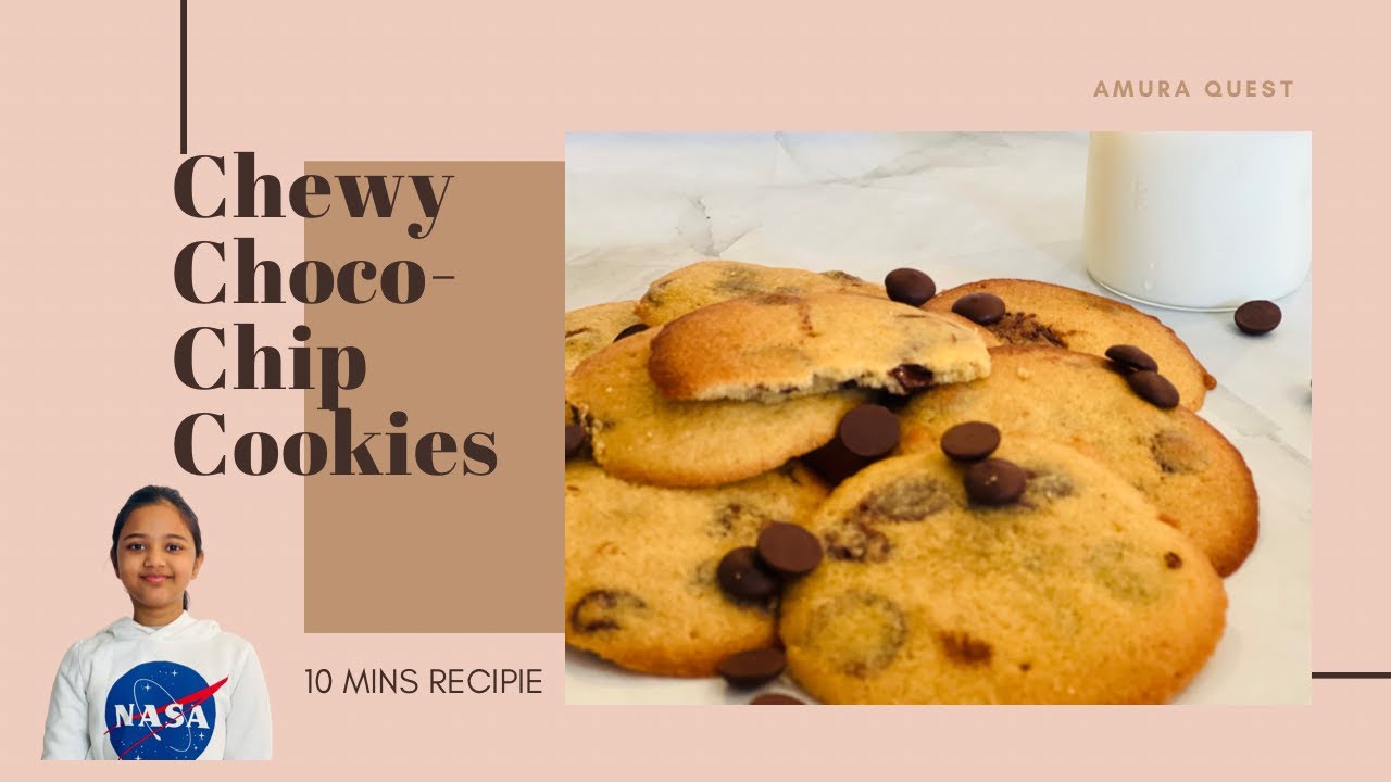 10 minute Chewy Choco-chip cookie recipe - YouTube
