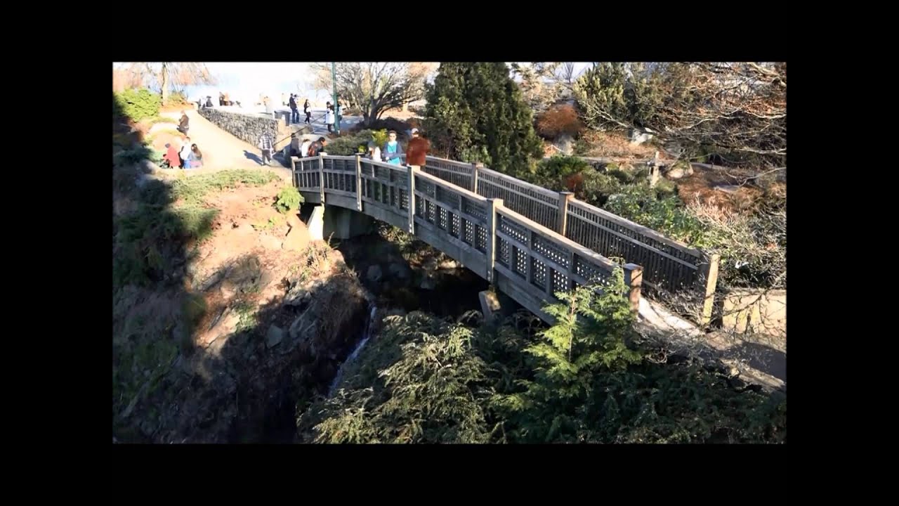 Queen Elizabeth Park - Waterfall Bridge - YouTube