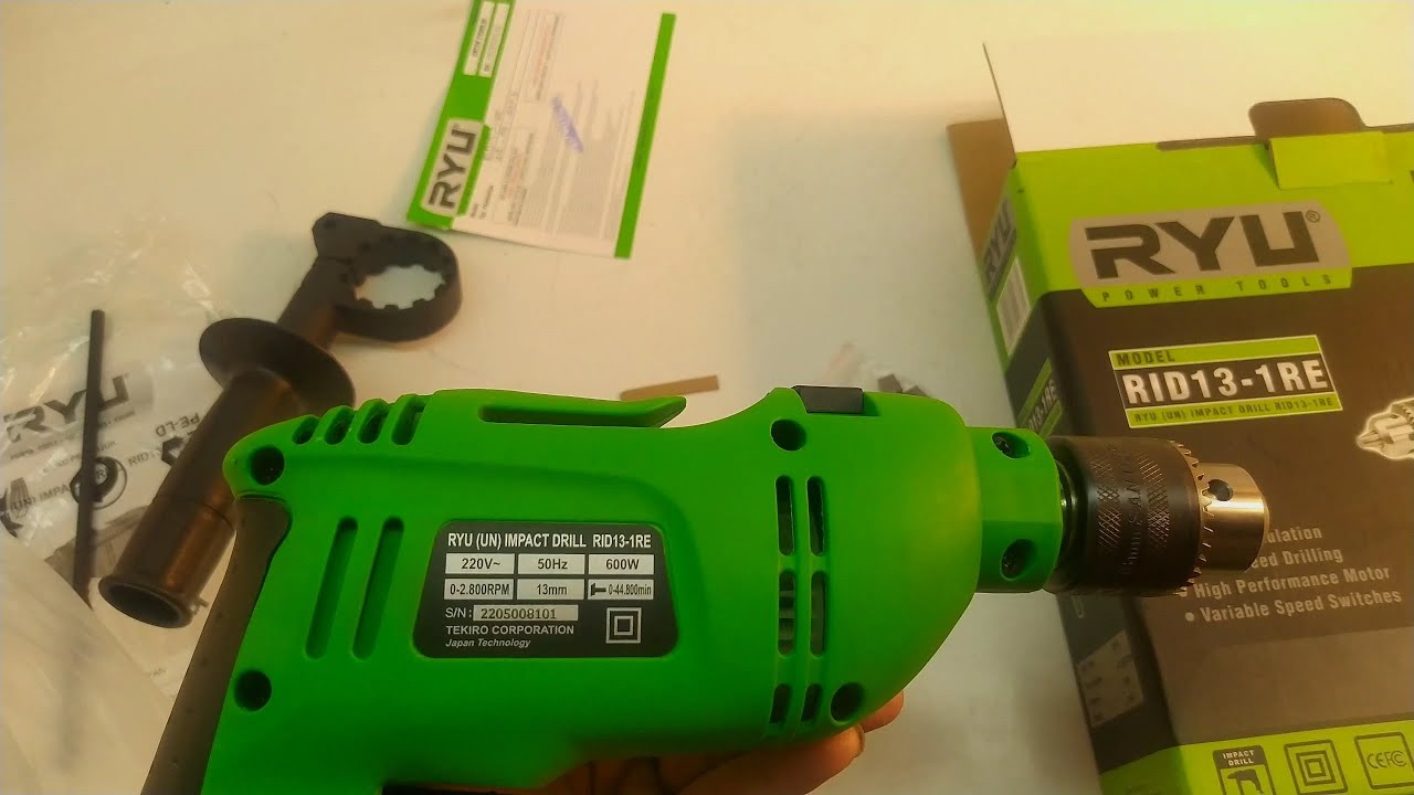 Unboxing Mesin bor impact ryu - YouTube
