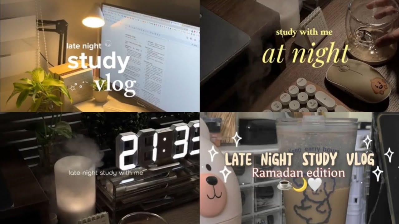 Late night study session // Study motivation - YouTube
