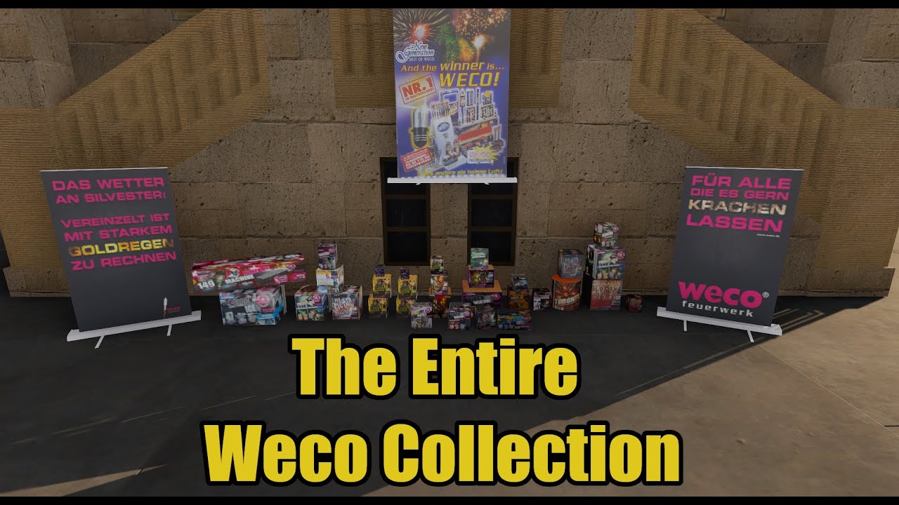 The Entire Weco Collection in Fireworks Mania! - YouTube