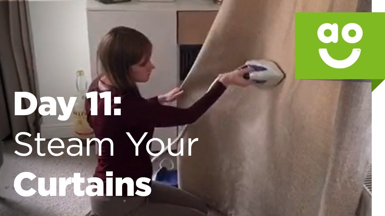Day 11: Steam Your Curtains | AO Spring Cleaning Challenge - YouTube
