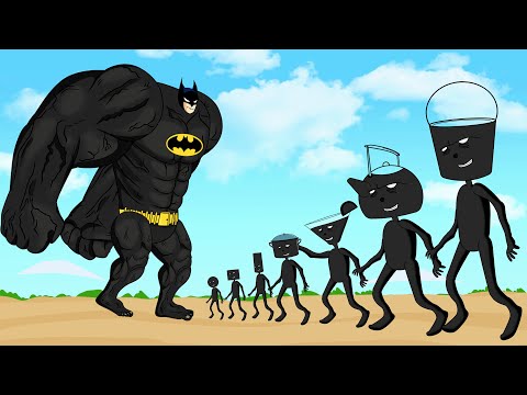 Evolution Of BATMAN Vs Evolution Of MONSTER RADIATION : Returning From The Dead SECRET - FUNNY