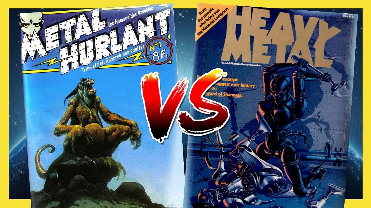HEAVY METAL X MÉTAL HURLANT: QUAL É A DIFERENÇA? QUAL É A MELHOR? - YouTube