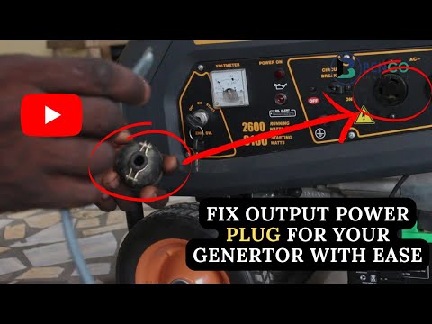 DIY, Fixing the AC output plug of a brand new Sumec fireman portable/medium sized Generator(machine)