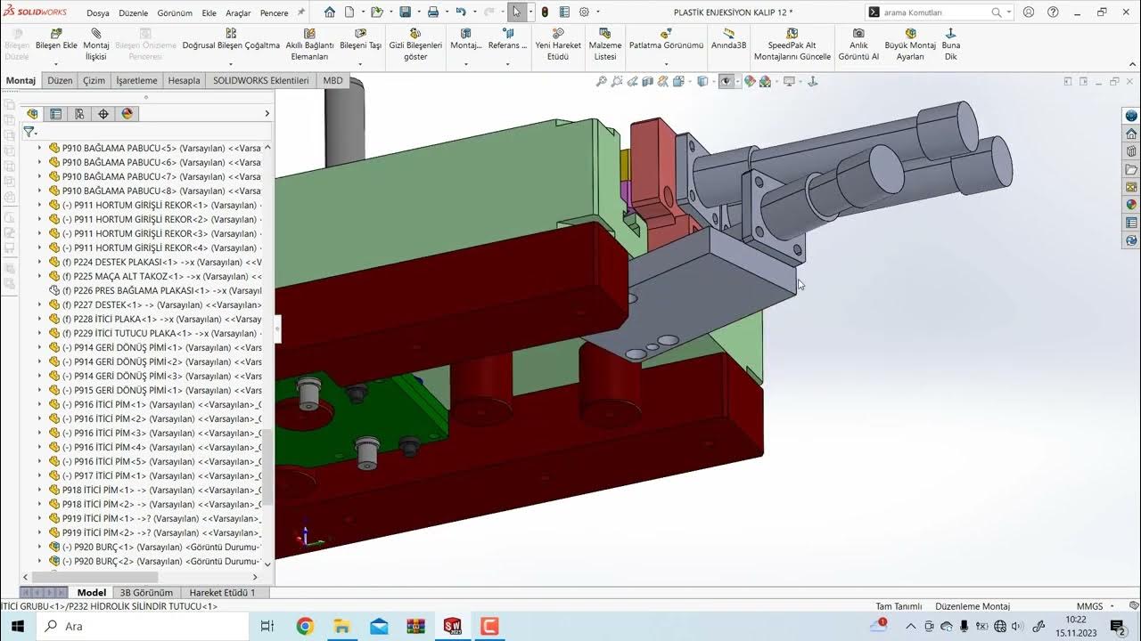 Ders 488 P924 Hidrolik Silindir Montajı - YouTube