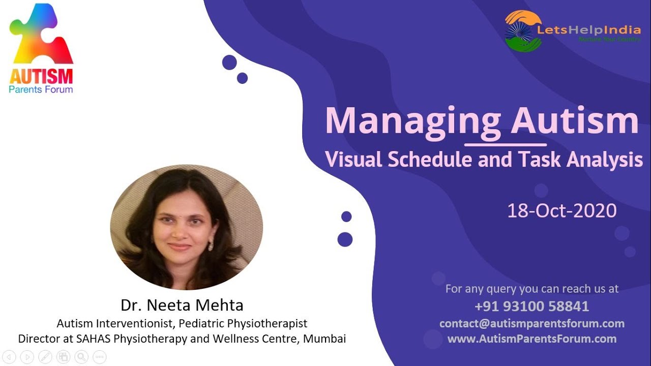 Managing Autism : Visual Schedule and Task Analysis - Autism Parents ...