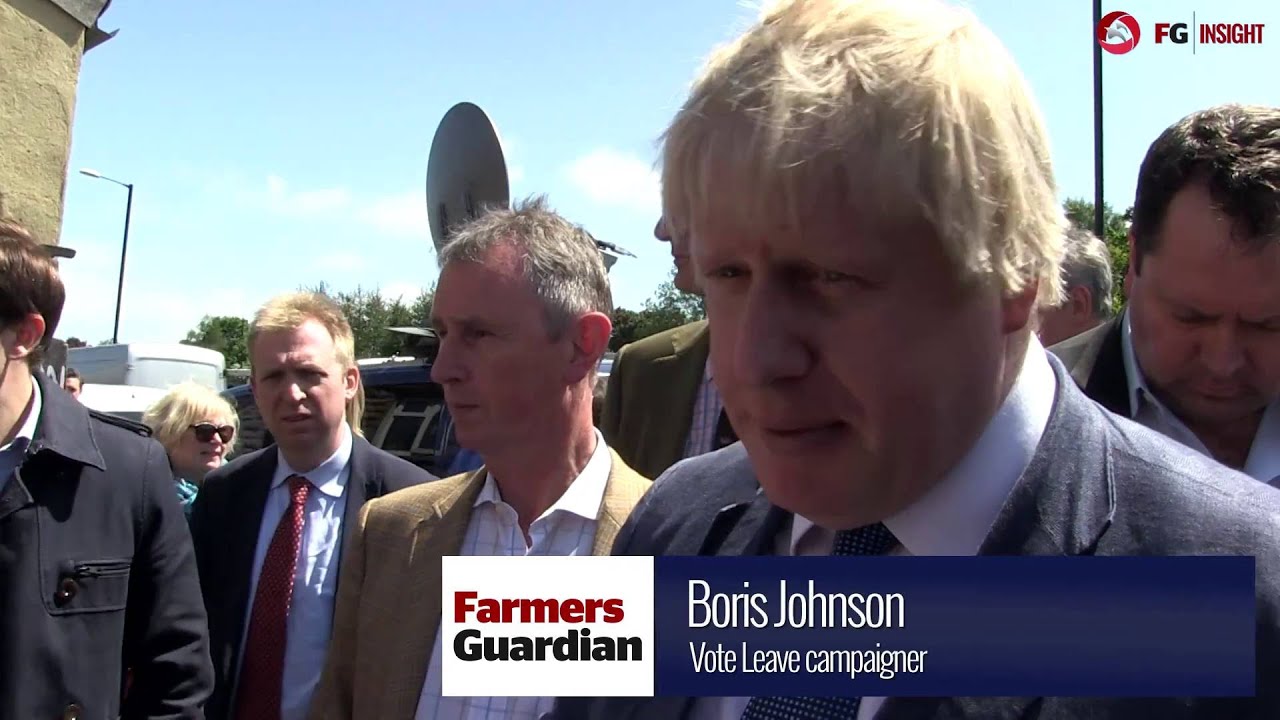 Boris Johnson at Gisburn Auction - Vote Leave campaigner - YouTube