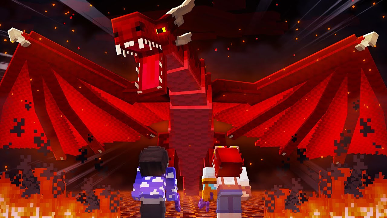 DERROTAMOS UM DRAGÃO DE FOGO no MINECRAFT - Minecraft Fantasia Ep.24 ...