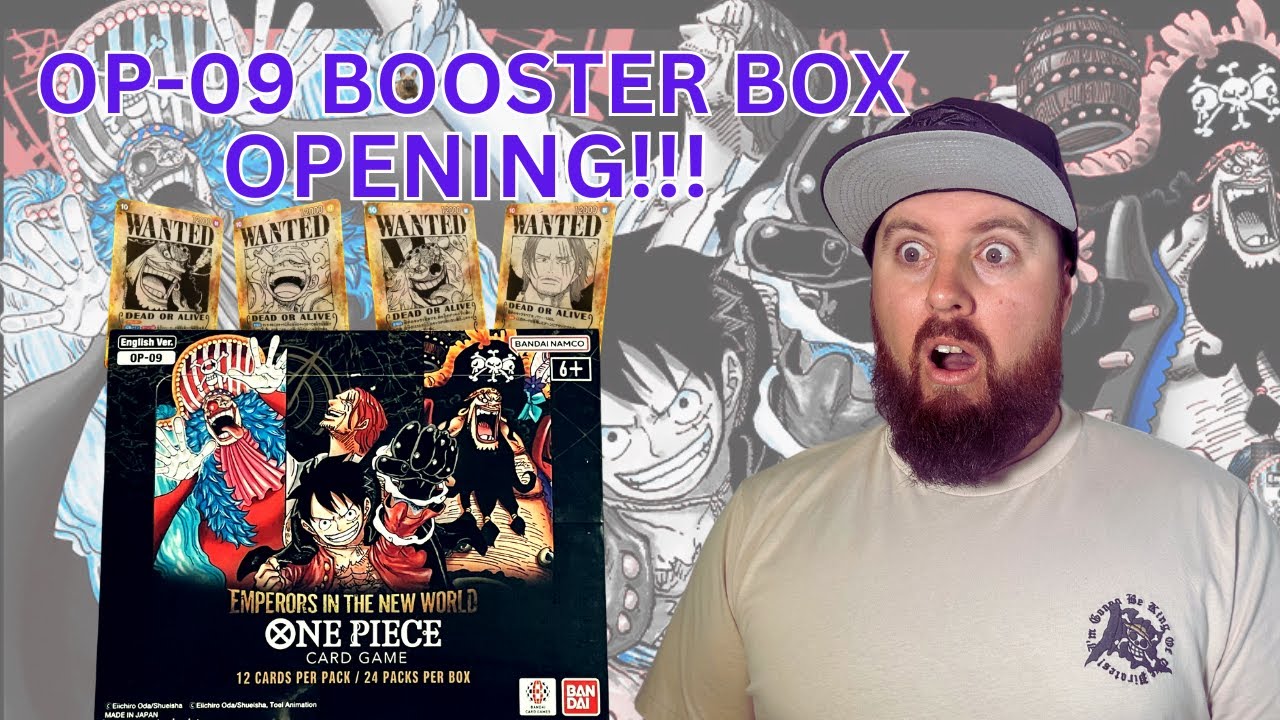 OPENING ONE PIECE OP-09 BOOSTER BOX!!! - YouTube