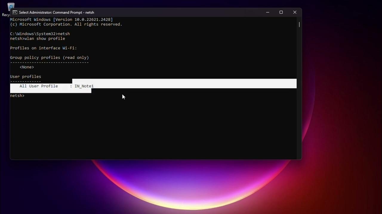 CMD : Find all Wi Fi passwords with only 1 command Windows 10/ 11 ...