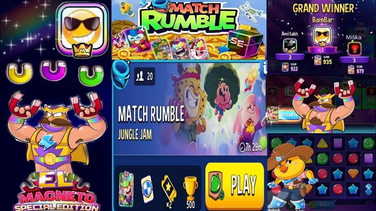 Match Rumble 20 Players Jungle Jam + Shared Energy | Match Masters ...