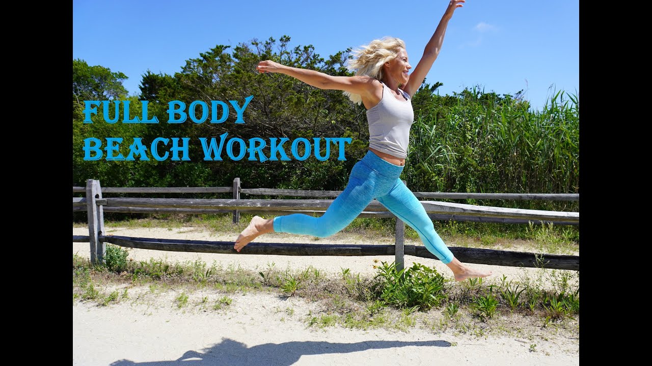 Full Body Beach Workout - Quick No Equipment Cardio Routine - YouTube