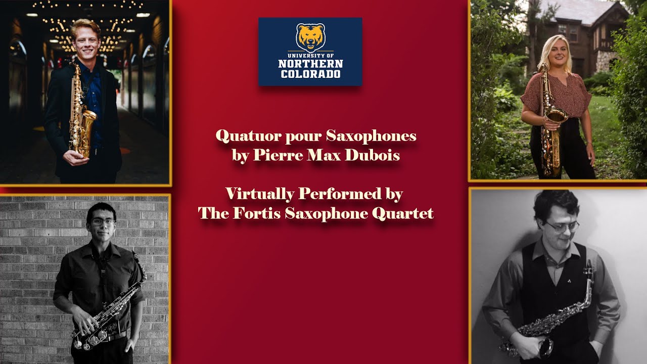 Quatuor pour Saxophones by Pierre Max Dubois - Fortis Saxophone Quartet ...