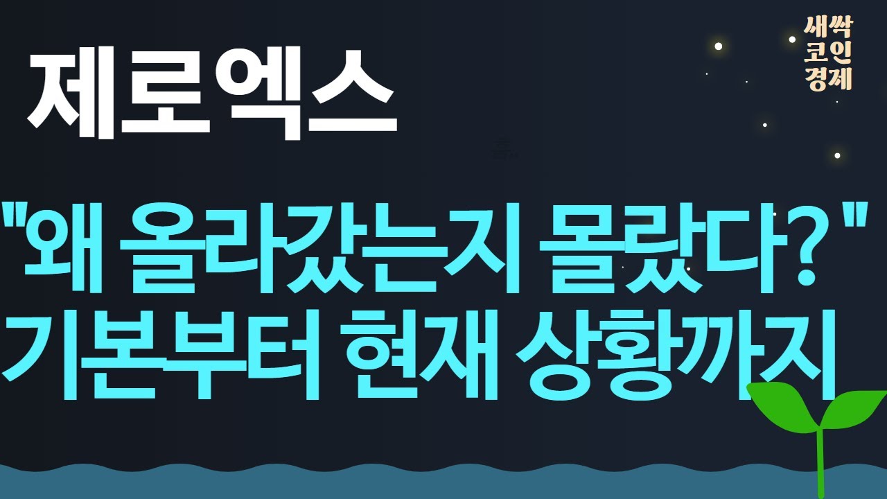 제로엑스 코인 무엇으로 올라갔는지 몰랐다면 기본부터 현재 상황까지 제로엑스코인 제로엑스분석 제로엑스전망 제로엑스