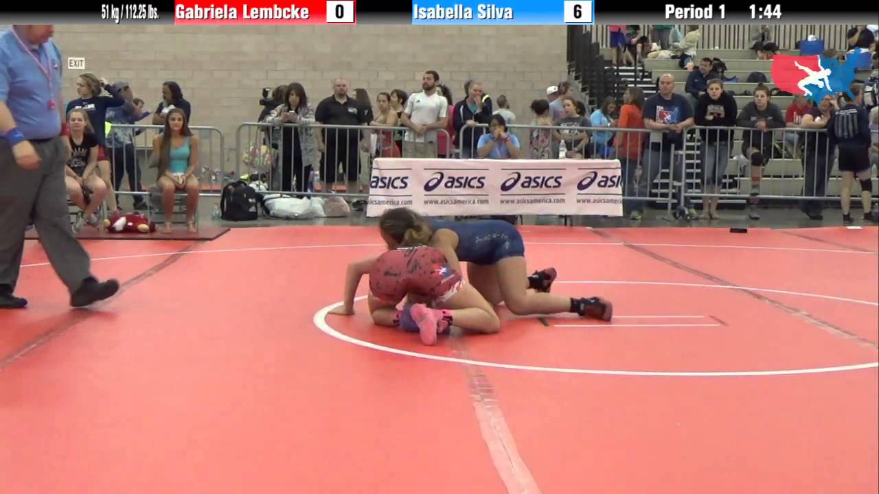 FILA Junior 51 kg / 112.25 lbs. - Gabriela Lembcke vs. Isabella Silva ...