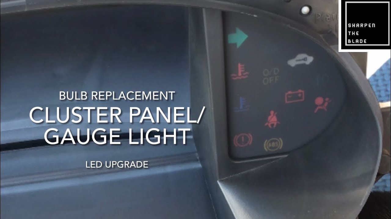 Cluster Panel Light Replacement| Gauge Light Bulb|T5 LED|How to DIY ...