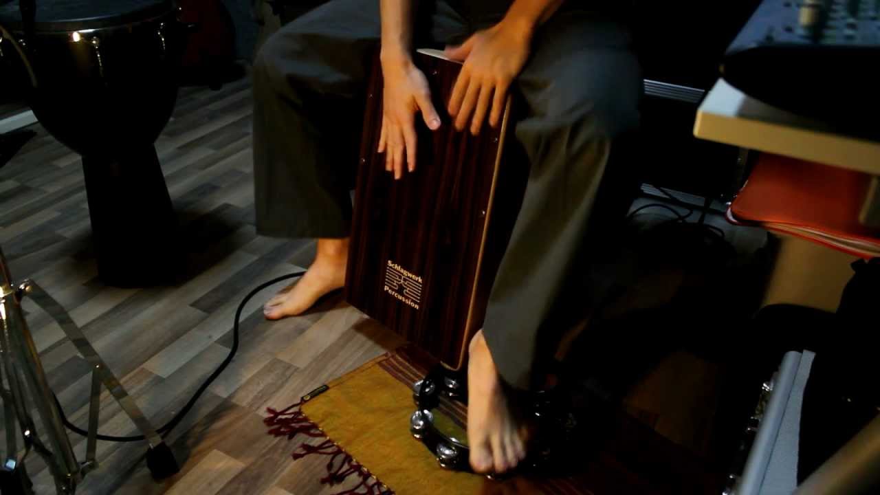 Cajon Disco (with foot tambourine) - YouTube