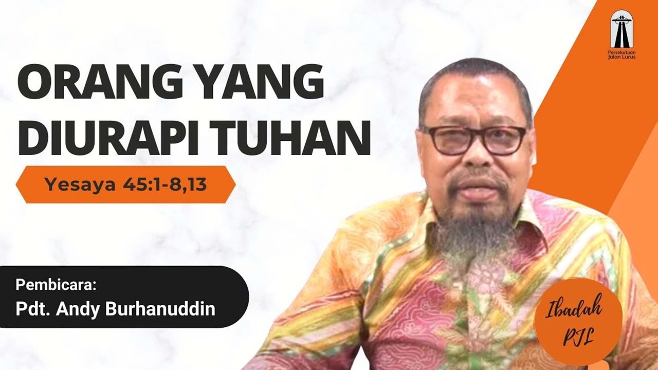 Orang yang Diurapi Tuhan | Pdt. Andy Burhanuddin - YouTube