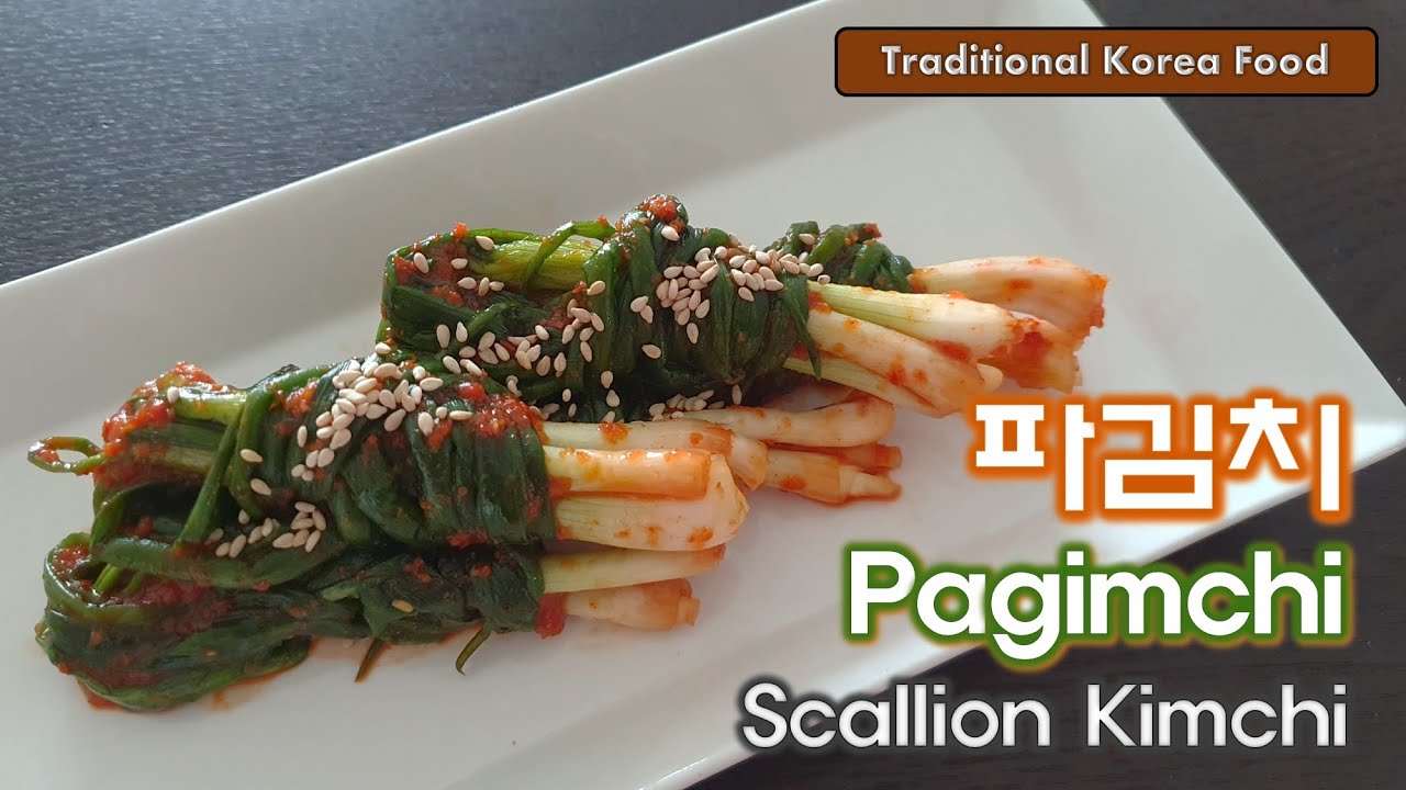 파김치 Pagimchi / Scallion(Green onion) Kimchi - YouTube