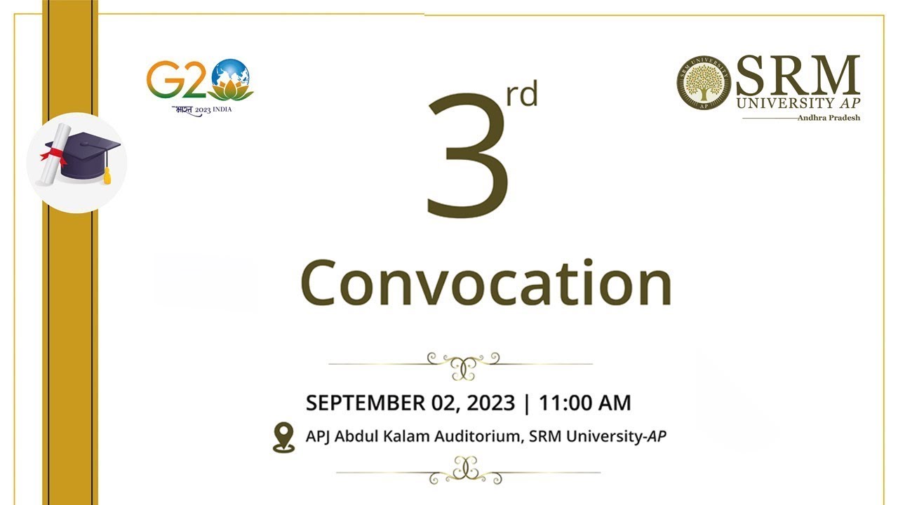 SRM University 🔴LIVE : SRM University 3rd Convocation || Andhra Pradesh || RTV AP - YouTube