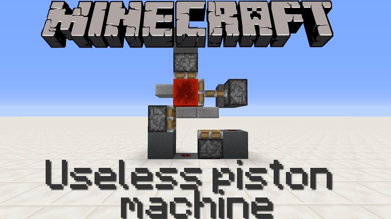Minecraft - Useless piston machine - YouTube