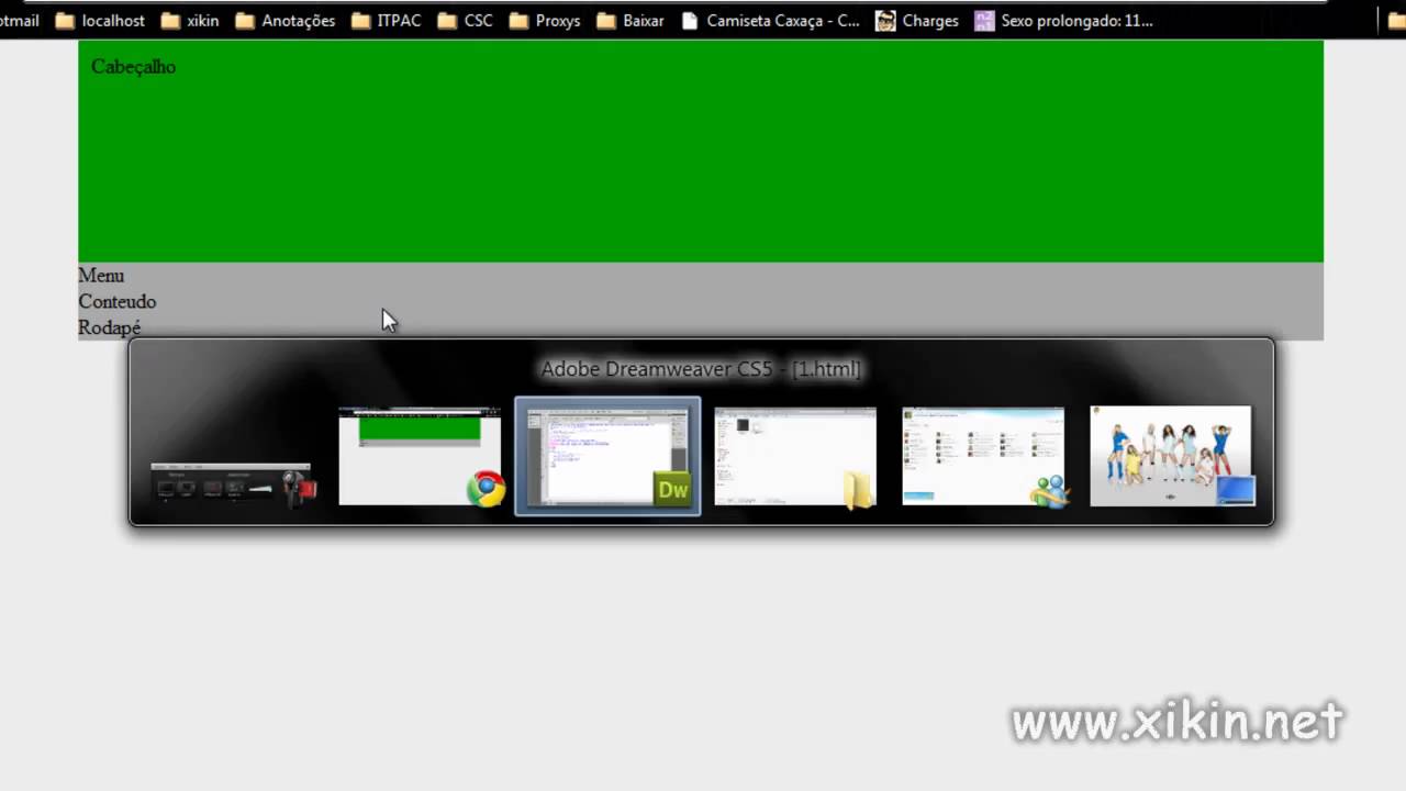 Aula 2 Criando A Estrutura Do Site Com Html E Css Youtube
